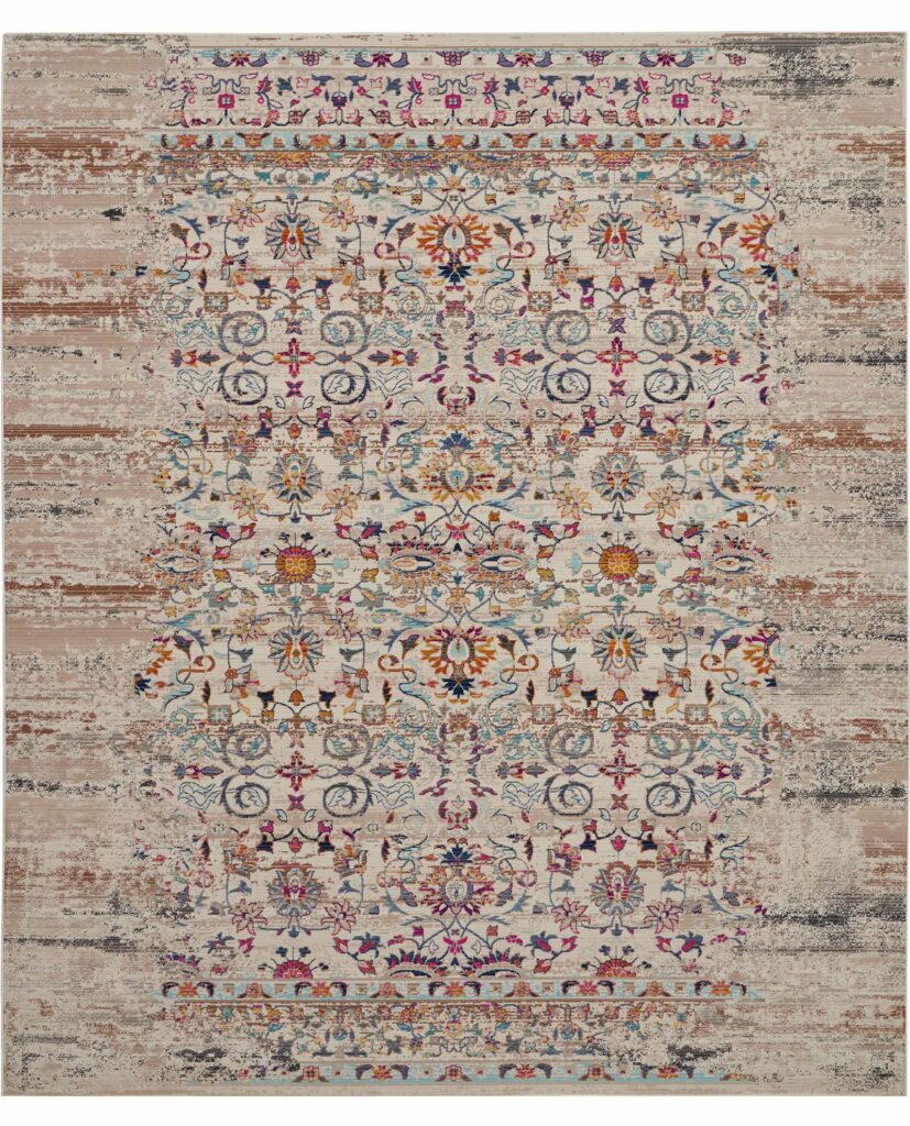 Tappeto Nourison, Vintage Kashan VKA02 Ivory | Tappetidilusso.it
